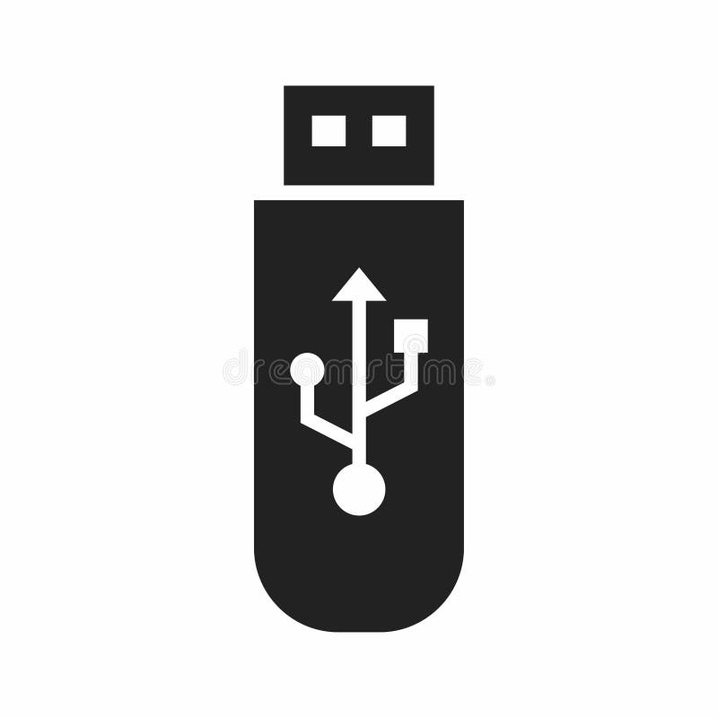 Usb Flashdrive Symbol Flat Style Vector Icon Stock Vector ...