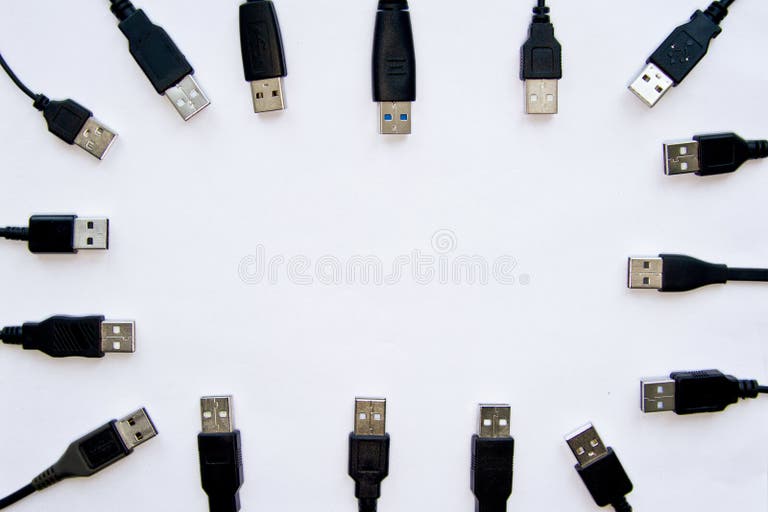 USB Frames in the Form of a Frame. Free Space for Text Stock Image ...