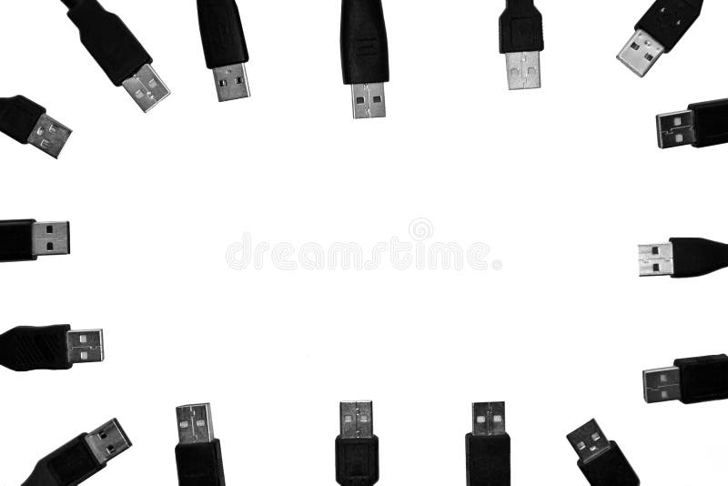 USB Frames in the Form of a Frame. Free Space for Text Stock Image ...