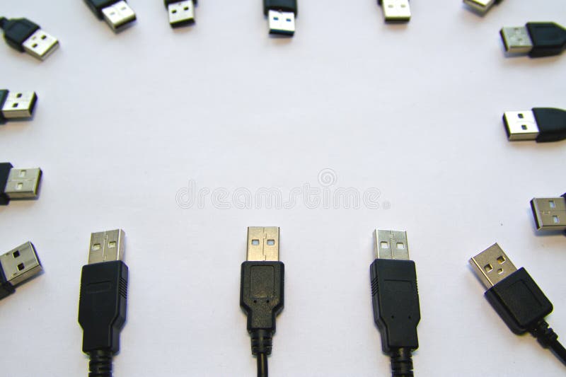 USB Frames in the Form of a Frame. Free Space for Text Stock Photo ...