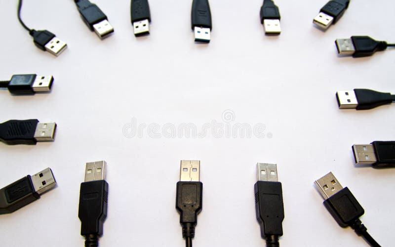 USB Frames in the Form of a Frame. Free Space for Text Stock Image ...