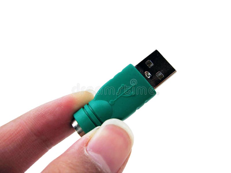 USB Held between Thumb & Finger Stock Image - Image of plug, electronic ...