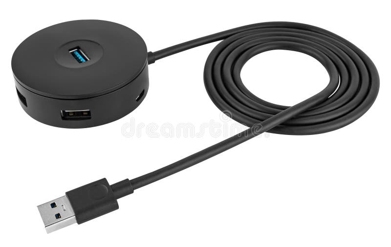 Usb-hub Adapter Cable for Computer Stock Photo - Image of plug, socket ...
