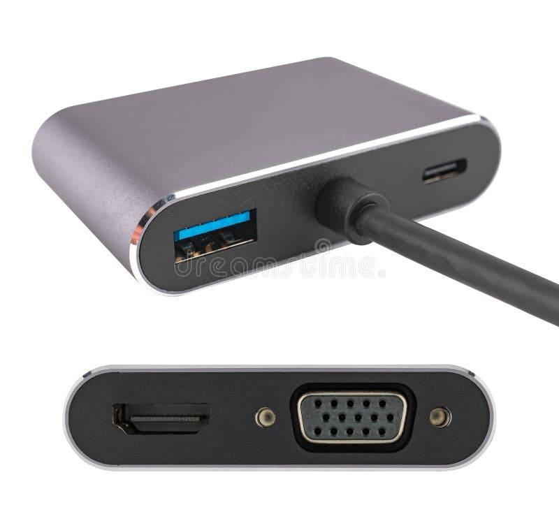 Usb-hub Adapter Cable for Computer Stock Photo - Image of data, device ...