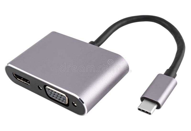 Usb-hub Adapter Cable for Computer Stock Image - Image of plug ...