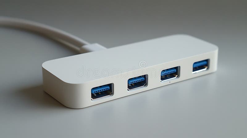 USB Hub Cable for Multiple Devices with High-Speed Ports Stock ...