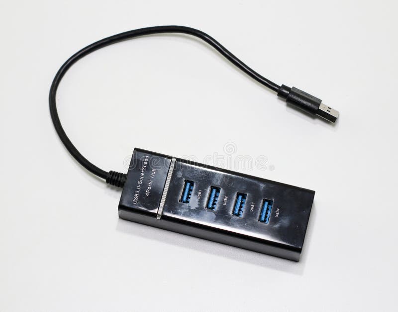 USB hub isolated stock image. Image of communication - 268016353