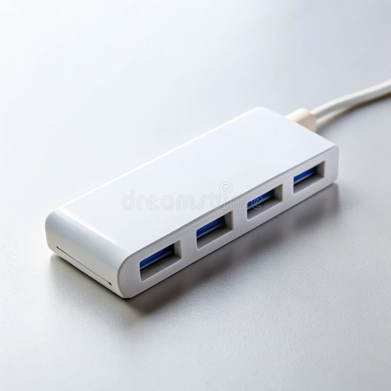 USB 30 Hub with Multiple USB Ports, White Plastic Body, Ideal for ...
