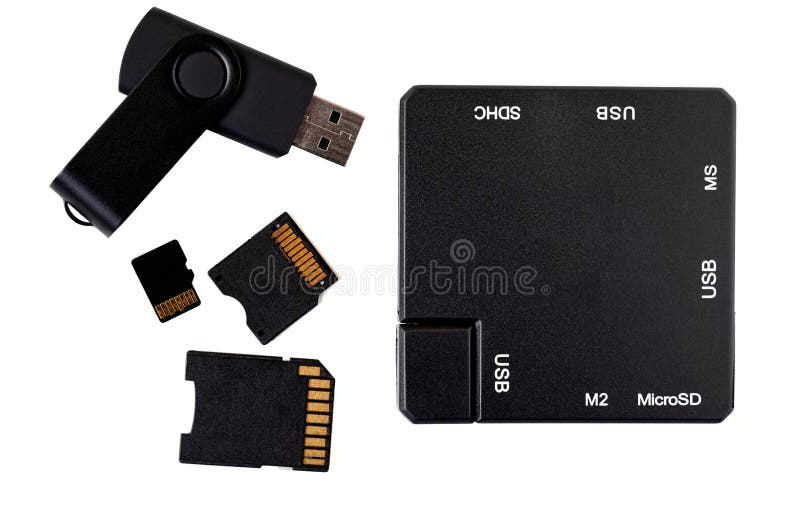 Top View of MicroSD Memory Card Partially Inserted into SD Adapter ...