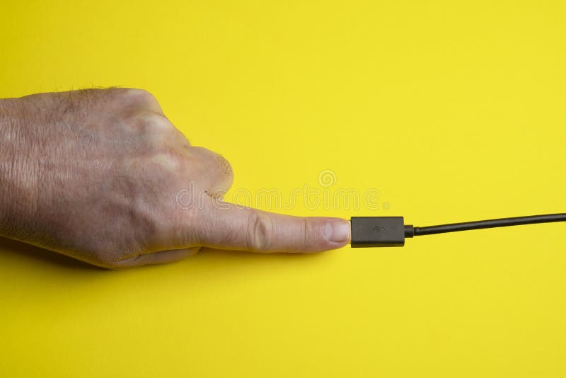 USB human connection stock image. Image of black, connectivity - 226916905