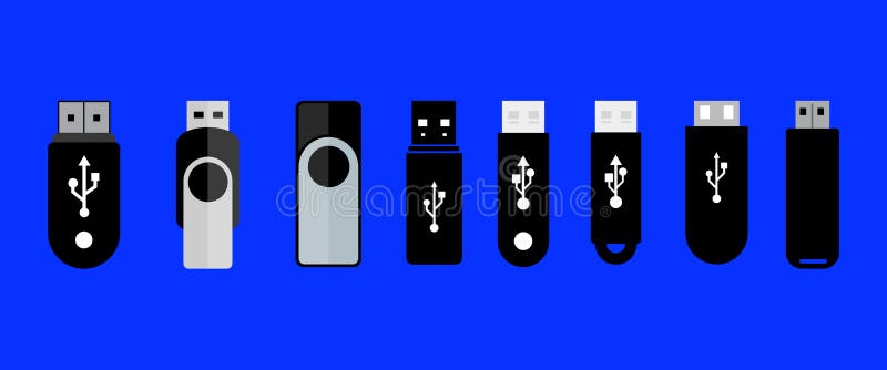 Flash disk stock illustration. Illustration of icon - 350975852