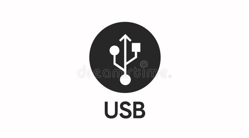 USB Icon or Sign. Vector Isolated Editable Illustration Stock Vector ...