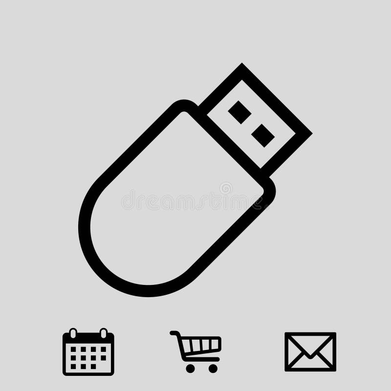 Usb Icon Stock Vector Illustration Flat Design Stock Vector ...