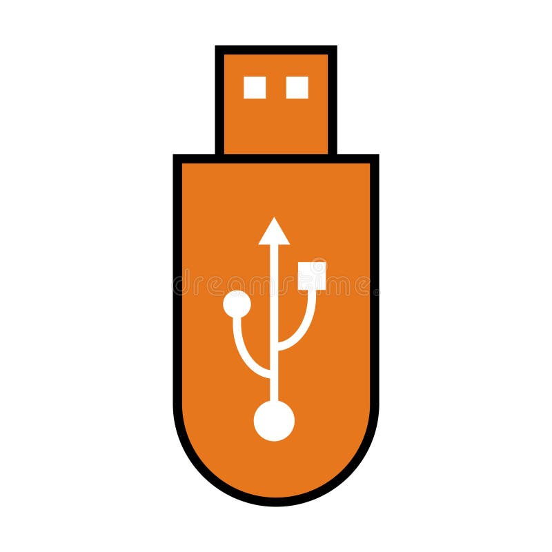 USB Icon Technology, Connect Device Sign, Electronic Portable Symbol ...