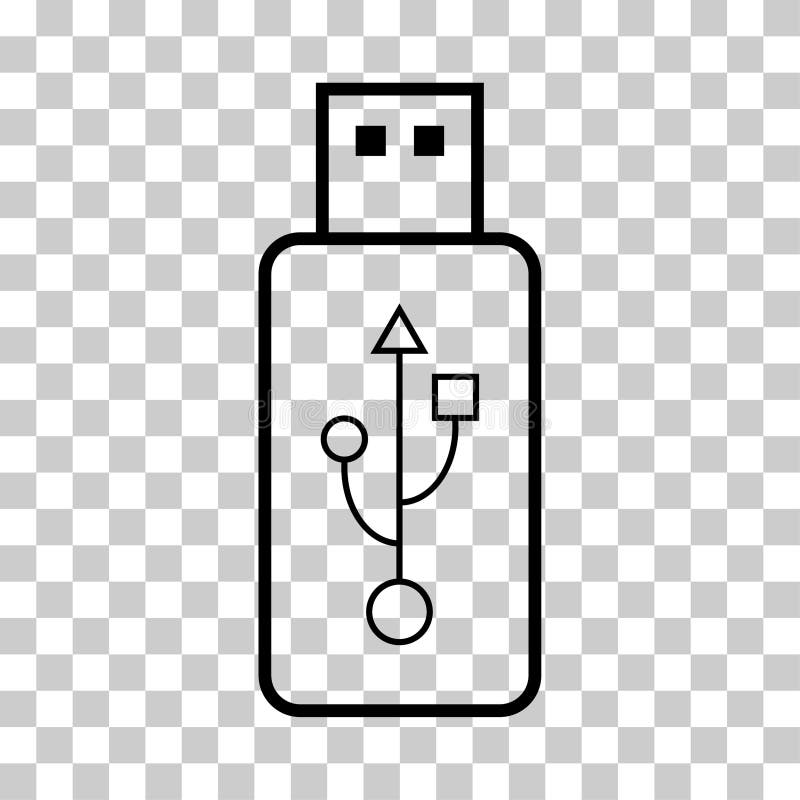 USB Icon Technology, Connect Device Sign, Electronic Portable Symbol ...