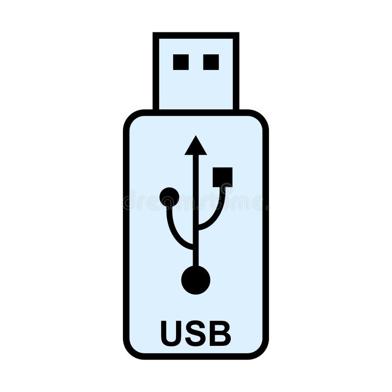 USB Icon Technology, Connect Device Sign, Electronic Portable Symbol ...