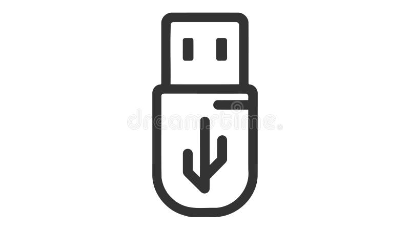 USB Icon Vector. Flash Drive Icon Symbol Isolated on White Background ...