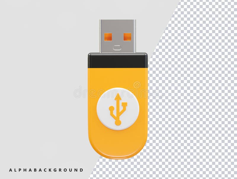 Usb Icon Vector Illustration Element 3d Rendering Transparent Eps Stock ...