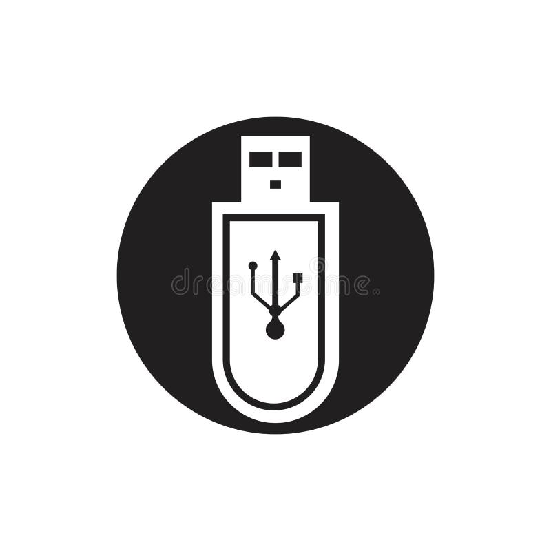 Usb icon vector stock vector. Illustration of computer - 198685561