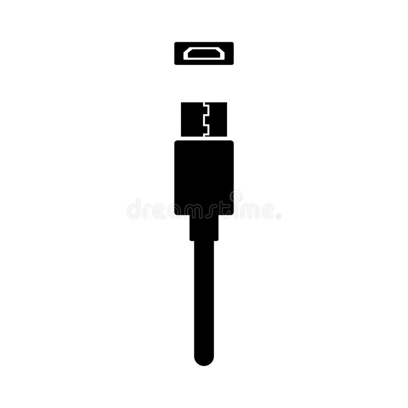 Usb icon vector stock vector. Illustration of computer - 287349950