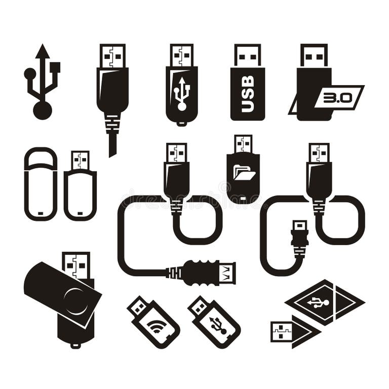Usb Port Icons Stock Illustrations – 1,213 Usb Port Icons Stock ...