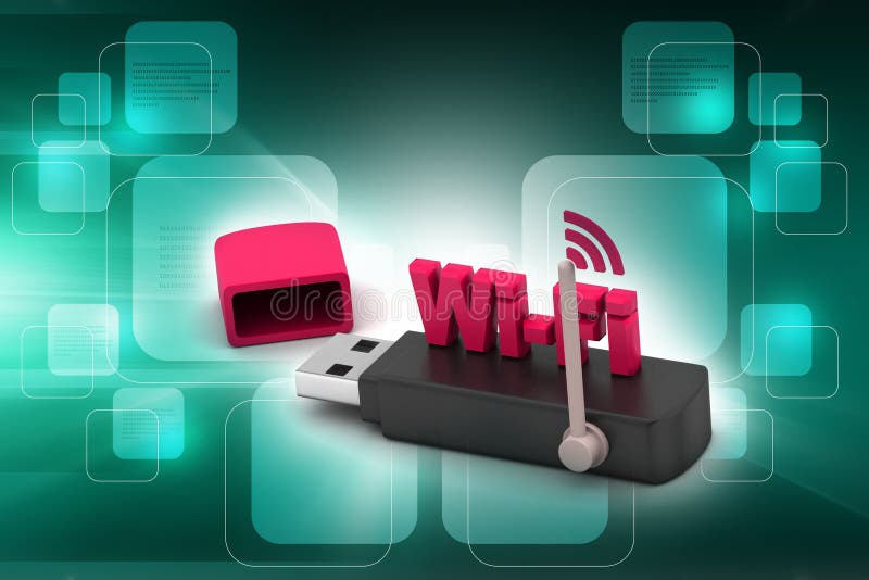 Usb with Internet Connection Stock Illustration - Illustration of ...
