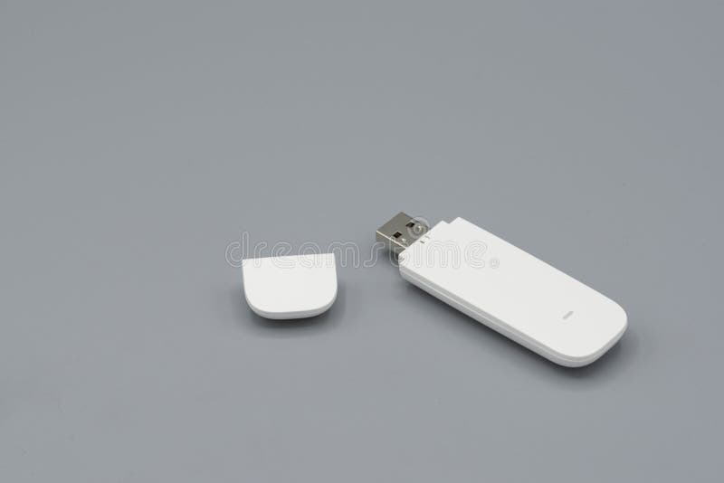 USB Internet Stick with a Laptop Stock Photo - Image of closeup ...