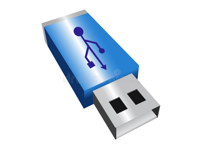 Usb key stock vector. Illustration of metal, pocket, accessories - 11759173