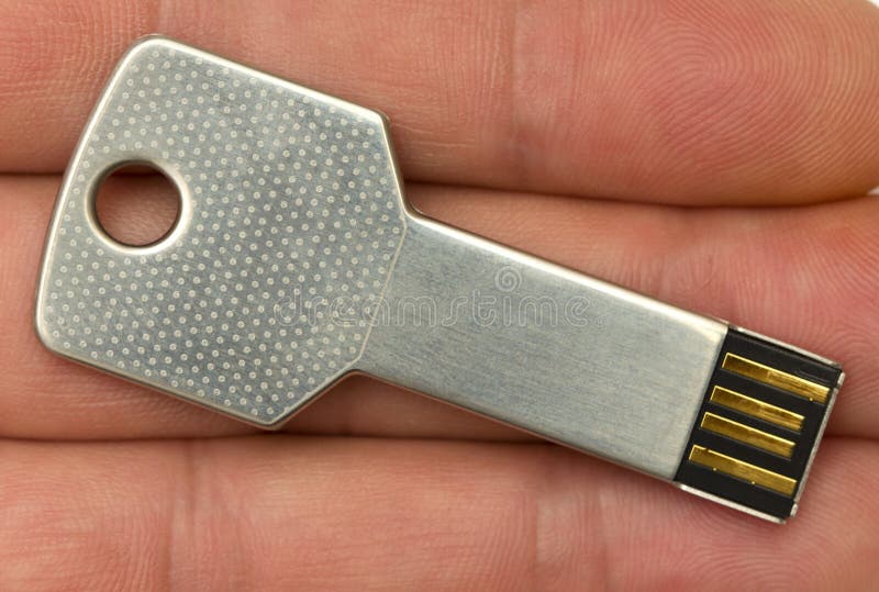 Usb key stock image. Image of drive, connect, metal, skin - 28008135
