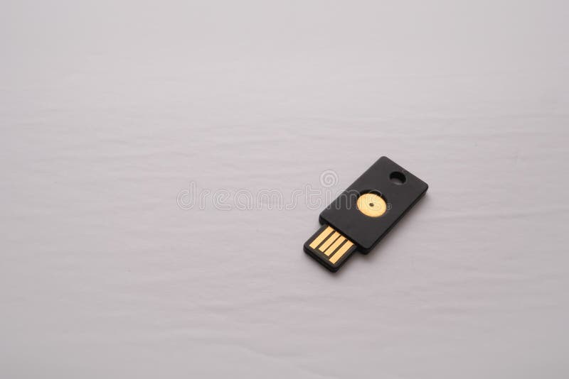 USB Key for 2-Factor Authentication Stock Photo - Image of infosec ...