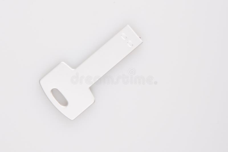 USB Key Flash Drive Stick Memory Isolated on White Stock Photo - Image ...