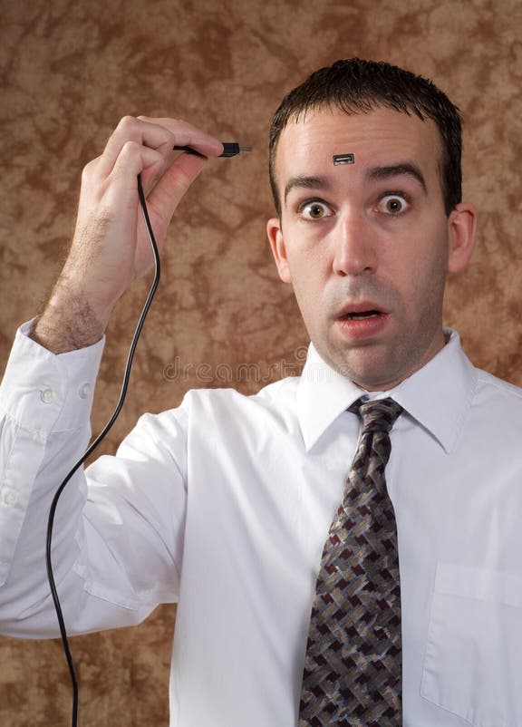 USB Man stock photo. Image of data, adult, cord, business - 12123580