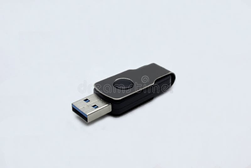 Usb memory with black body stock image. Image of connect - 193224255