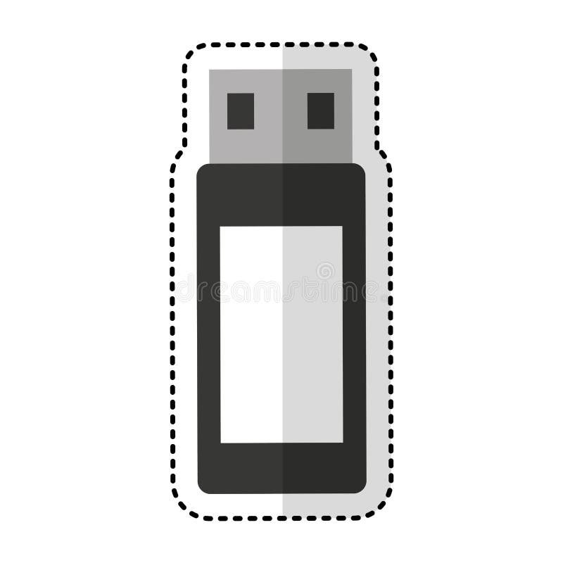 Usb memory flash icon stock illustration. Illustration of sign - 83233309