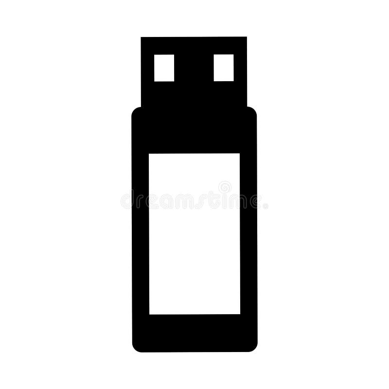 Usb memory flash icon stock illustration. Illustration of sign - 83233309