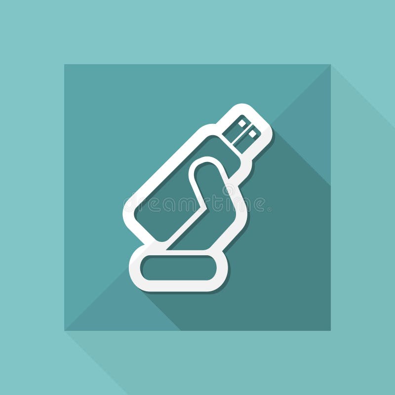 Usb memory icon stock vector. Illustration of removable - 119147128