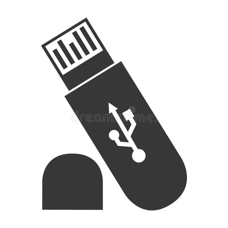 Usb memory isolated icon stock vector. Illustration of icon - 87026733
