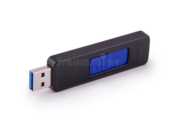 USB Memory Stick (Clipping Path) Stock Photo - Image of remote, path ...