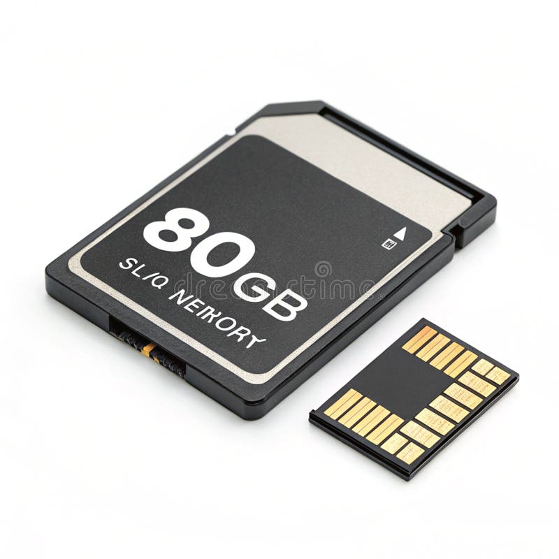 Memory Stick Isolated on White Background Stock Illustration ...