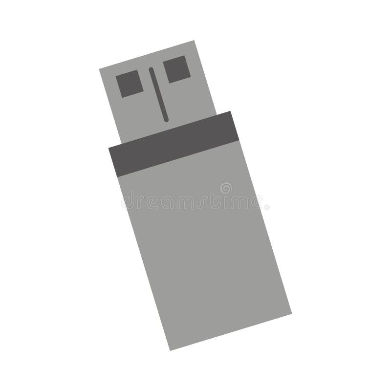 Usb Memory Storage Isolated Icon Stock Vector - Illustration of drive ...