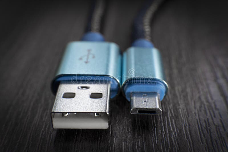 USB and Micro USB Connectors Stock Photo - Image of detail, energy ...