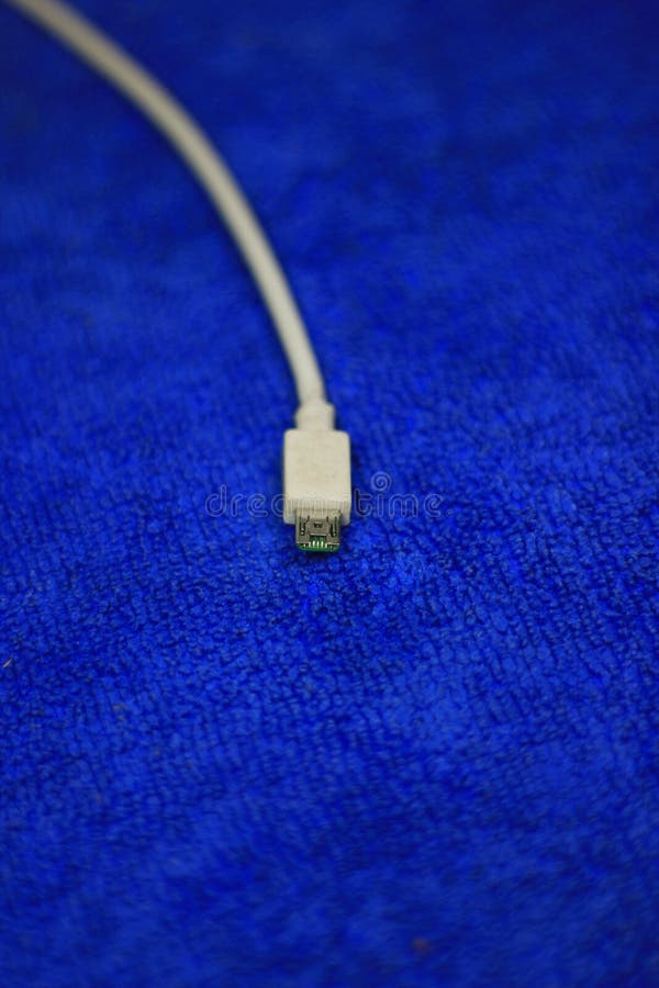 Usb 2.0 Micro Type B Plug of Phone Stock Photo - Image of external ...
