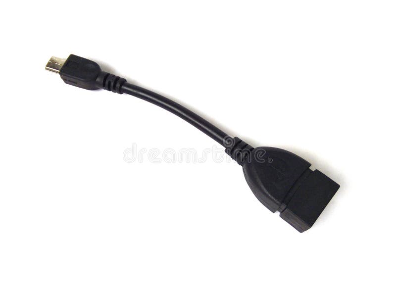 USB with micro USB plug. stock photo. Image of detail - 138355266