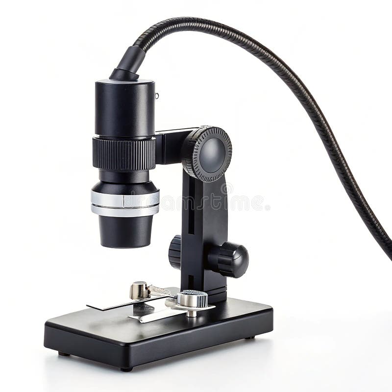 USB Microscope Gadget on White Background Stock Illustration ...