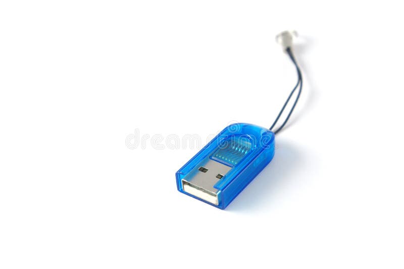 USB mini card reader stock photo. Image of digitally - 12133164