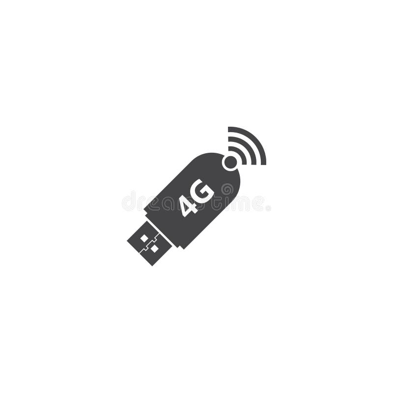 USB Modem Logo Vector Icon Concept Stock Vector - Illustration of ...