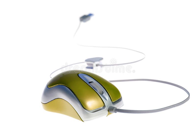 USB mouse stock image. Image of cable, isolated, scrolling - 6961765