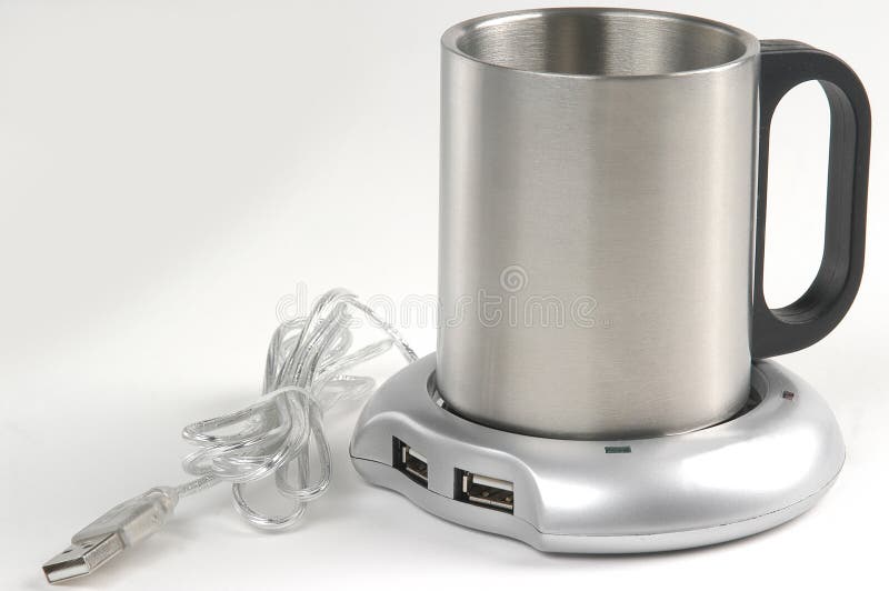 USB mug. stock image. Image of kitchenware, empty, shiny - 12927677
