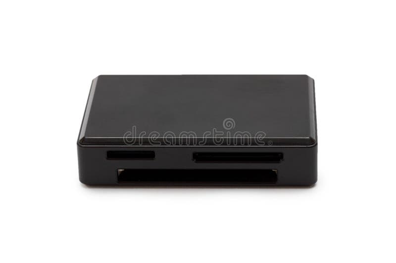 USB Multi Memory Card Reader Isolated on White Background Stock Photo ...