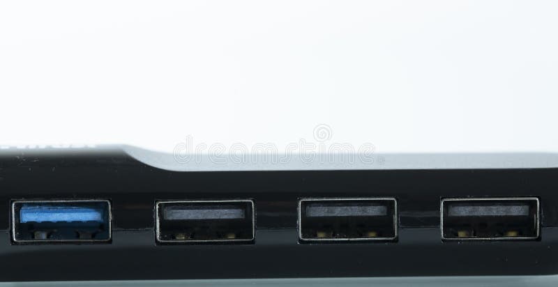 USB Multiplexer Close-up on White Background. Usb is Not Plugged in ...